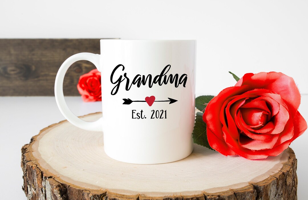 Grandma Est. 2021 Proud Gigi Mug | Proud New Grandma | New Grandma Mug ...