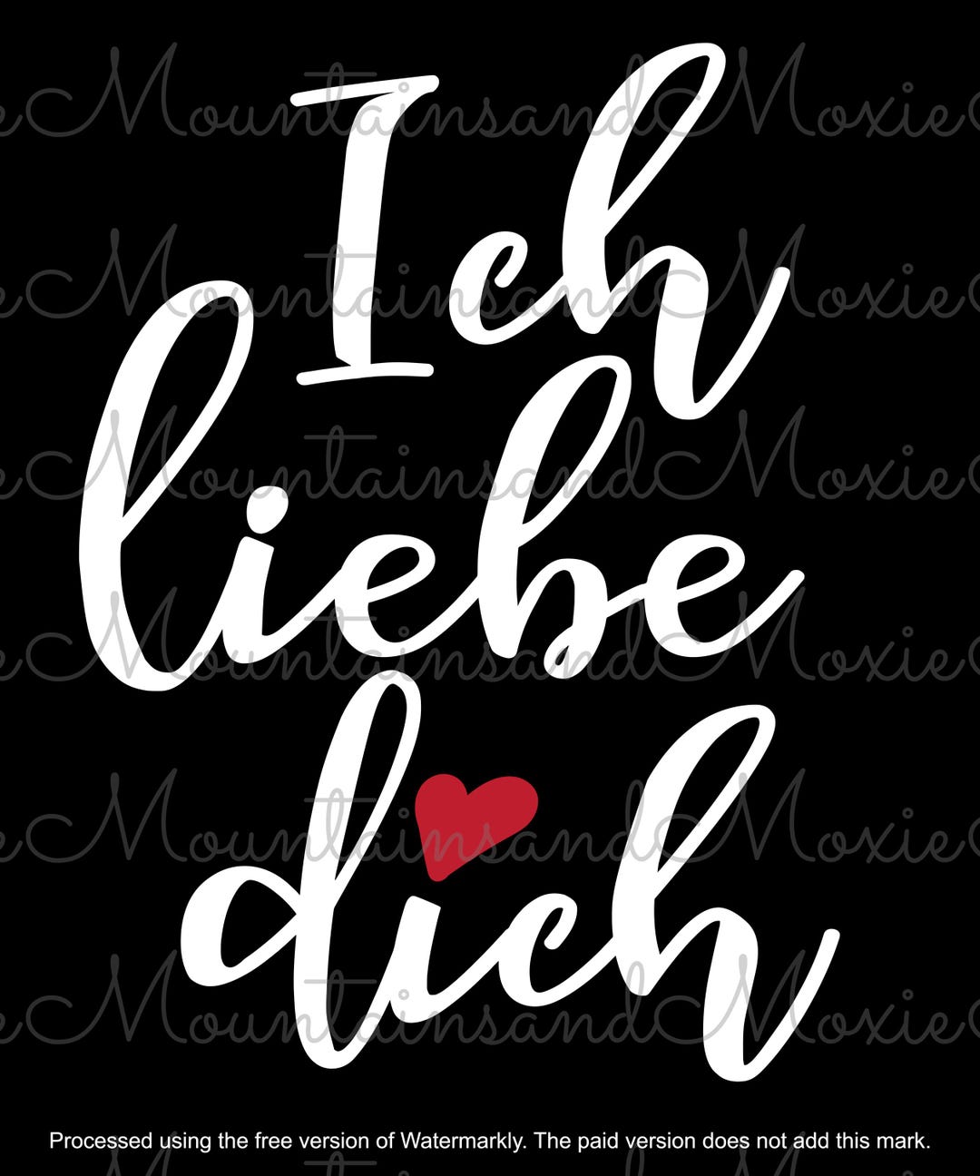 Ich Liebe Dich SVG PNG | Valentines Day | Romantic Gifts | Couple in ...