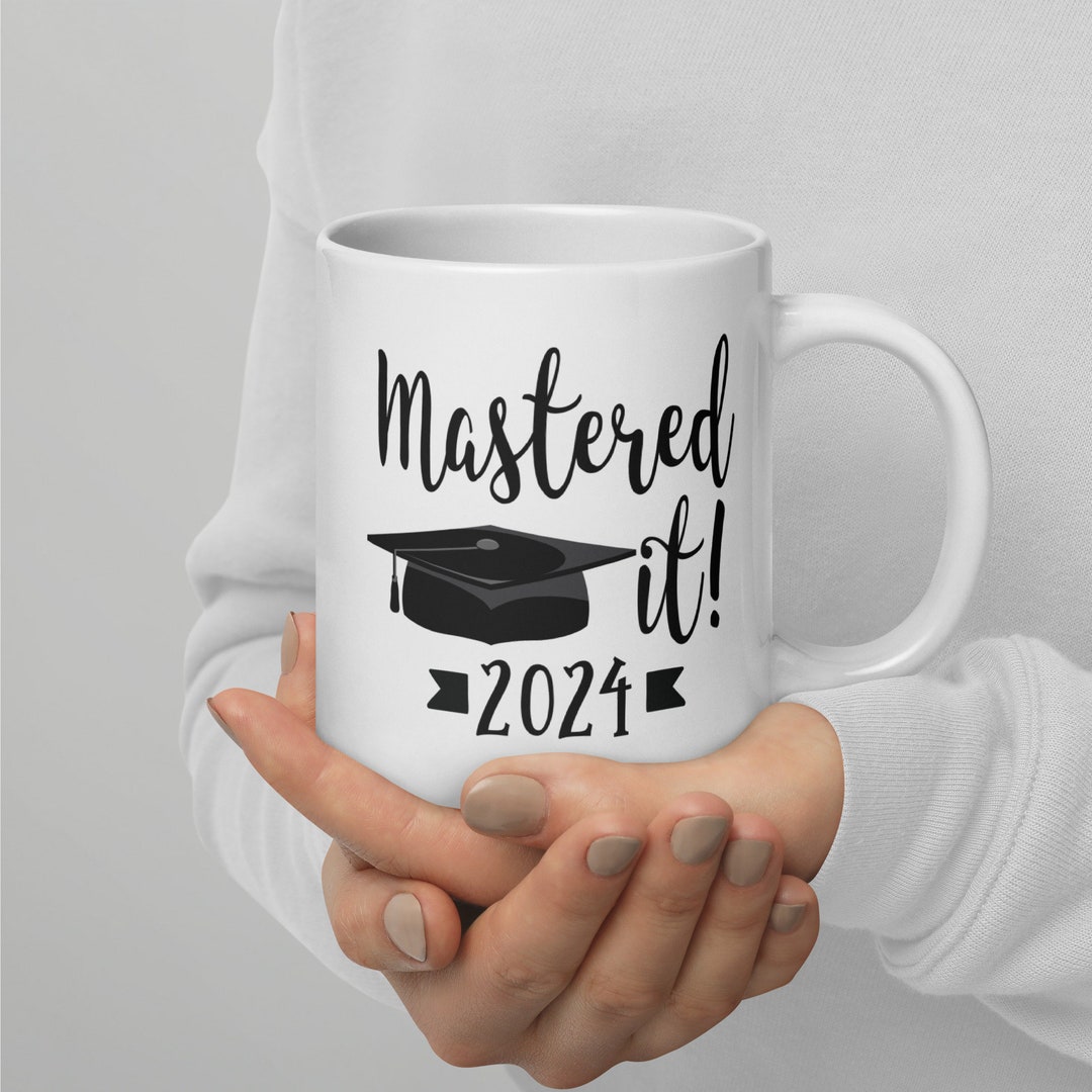 Mastered It 2024 Cute Master's Degree Coffee Mug | Gift for Graduate ...