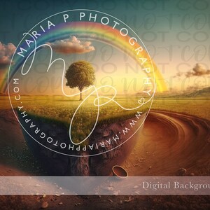 Digital Background Storybook Rainbow Magical Land, Backdrop, March ...