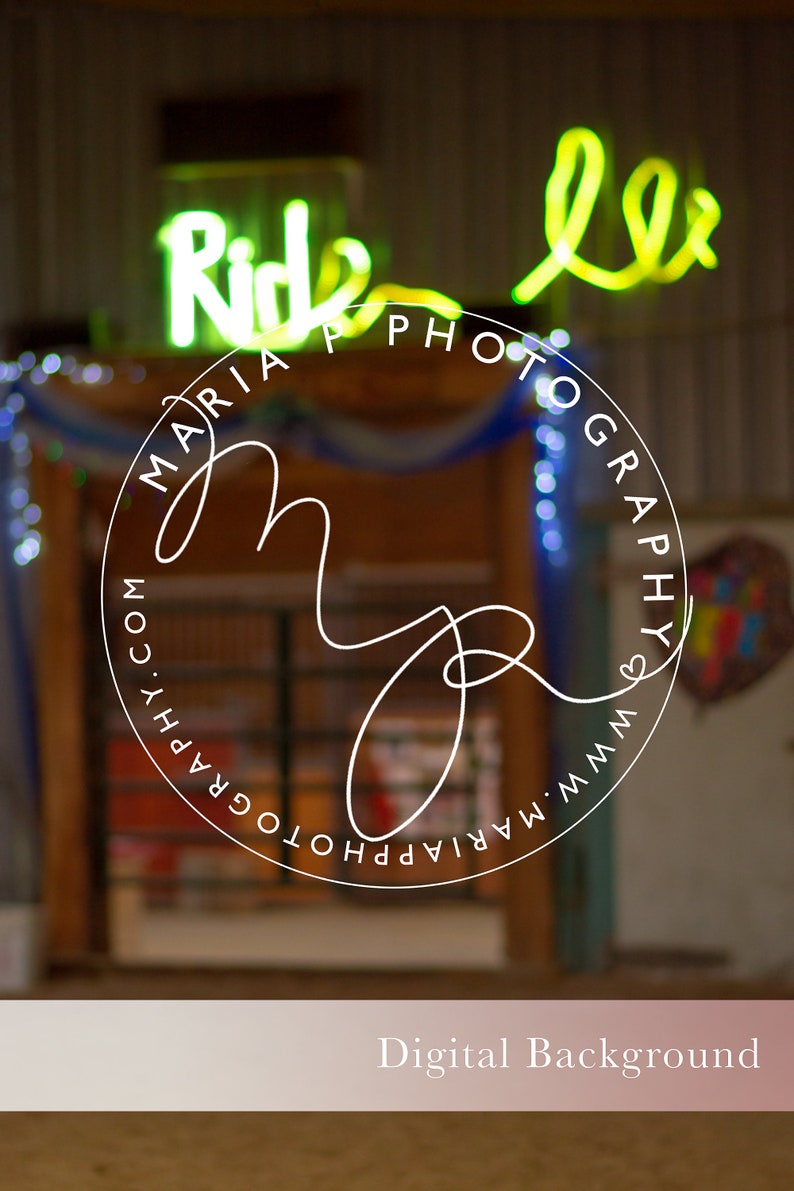 Digital Background Horse Stable Saddle up Cowboy Blue - Etsy