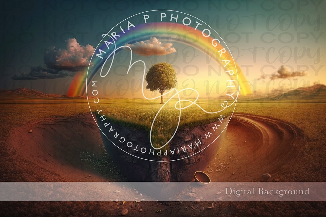 Digital Background Storybook Rainbow Magical Land, Backdrop, March ...