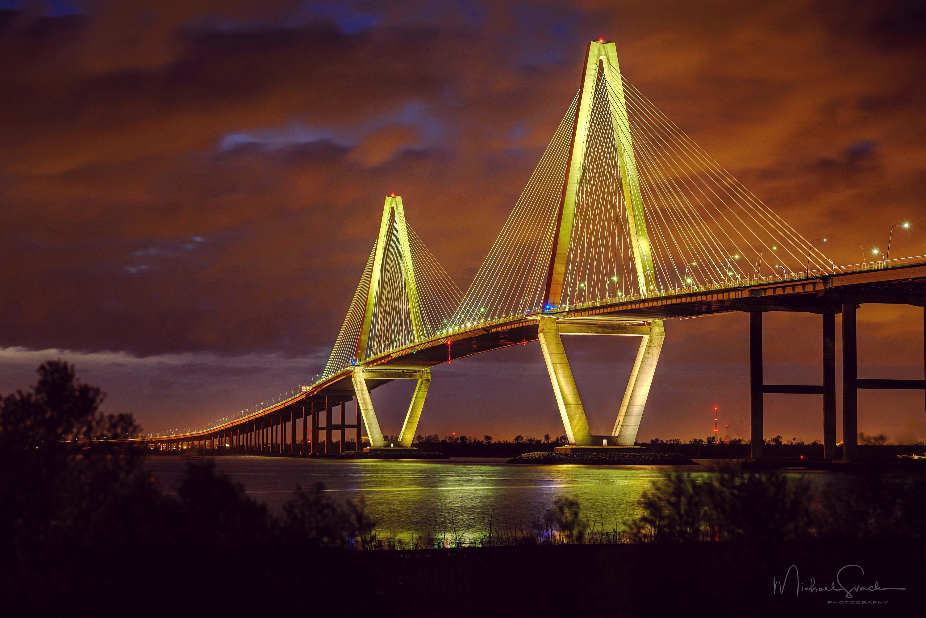 Charleston, South Carolina Arthur Ravenel Jr Cooper River Suspension ...