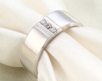 Man Made Diamond Ring - Etsy