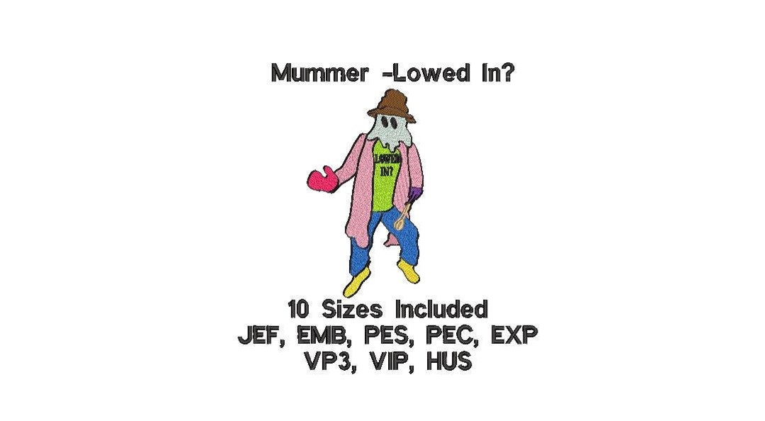 10 Sizes Mummers Lowed in Machine Embroidery Design Files 2022 - Etsy ...