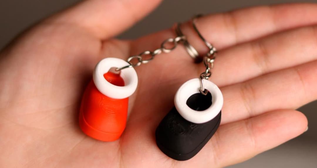 Christmas Boot Keychain 3D Printed - Etsy