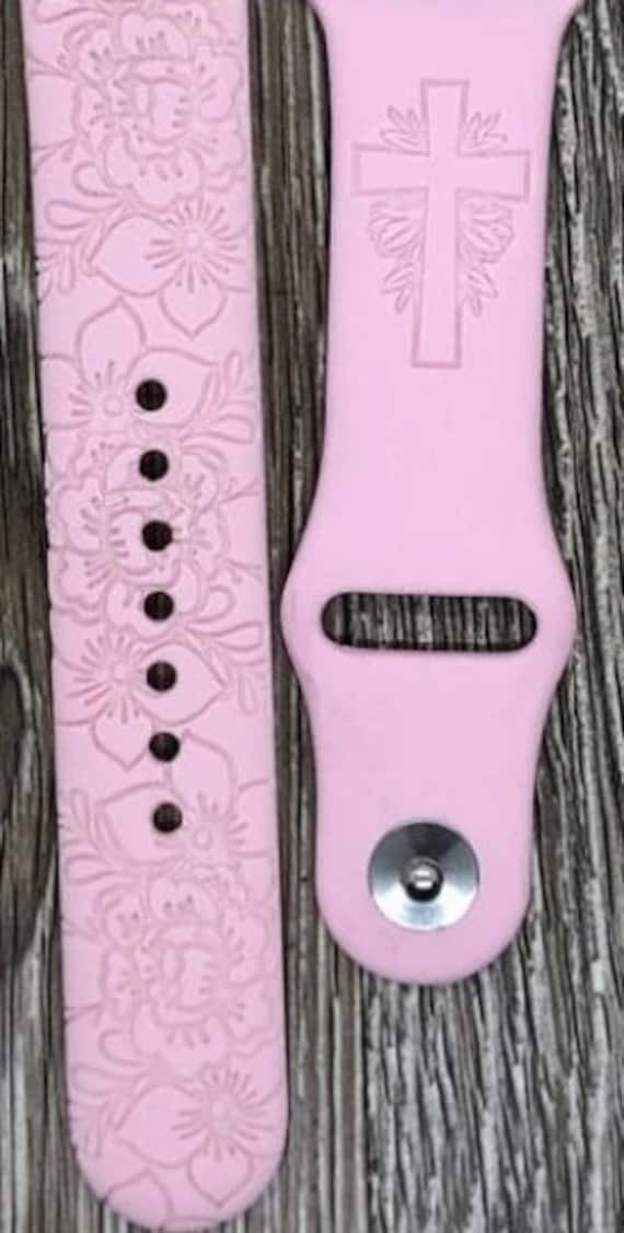 Cross Laser Engraved Smartwatch Bands | Etsy