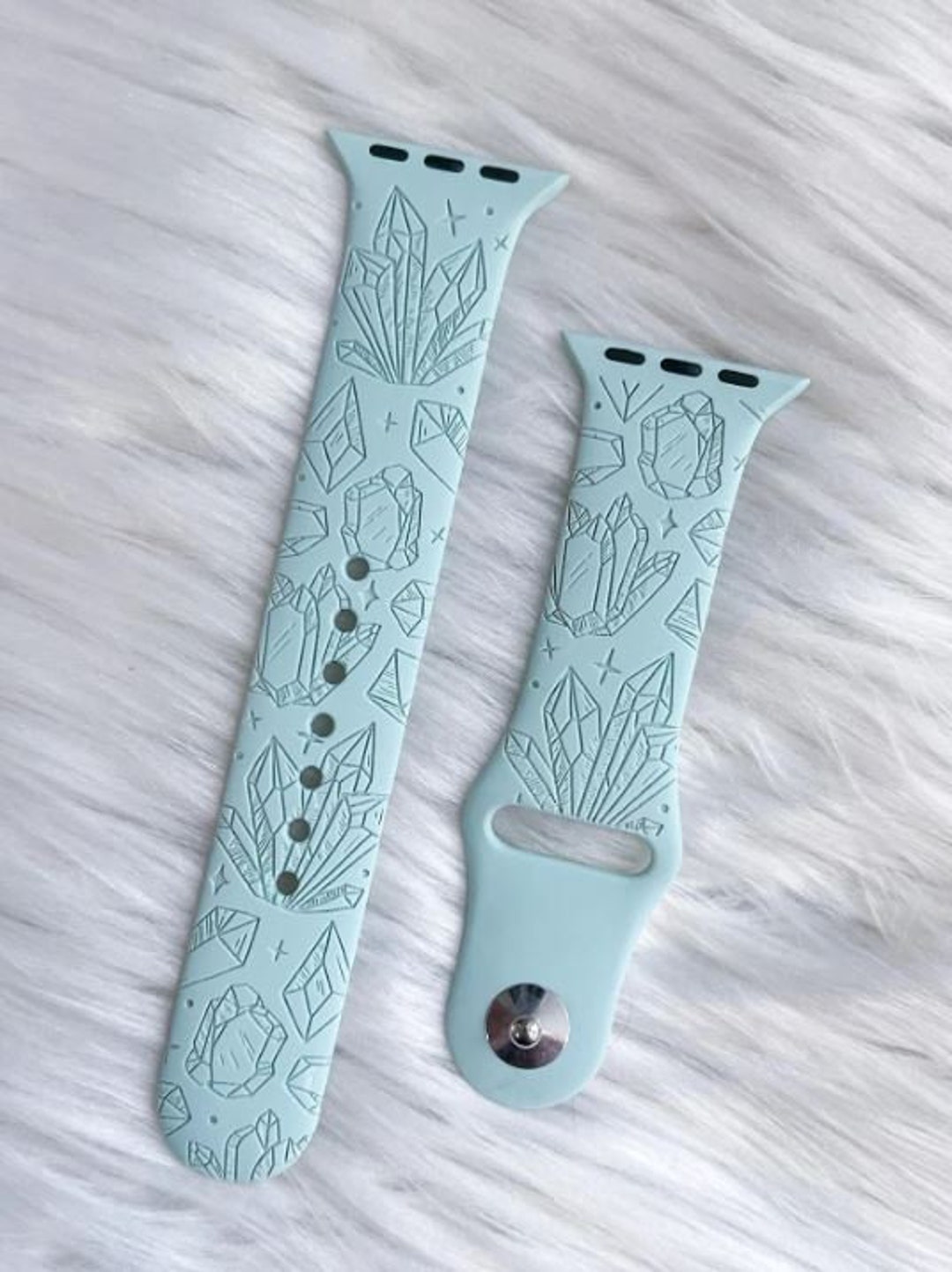 Gemstones Laser Engraved Smartwatch Bands - Etsy