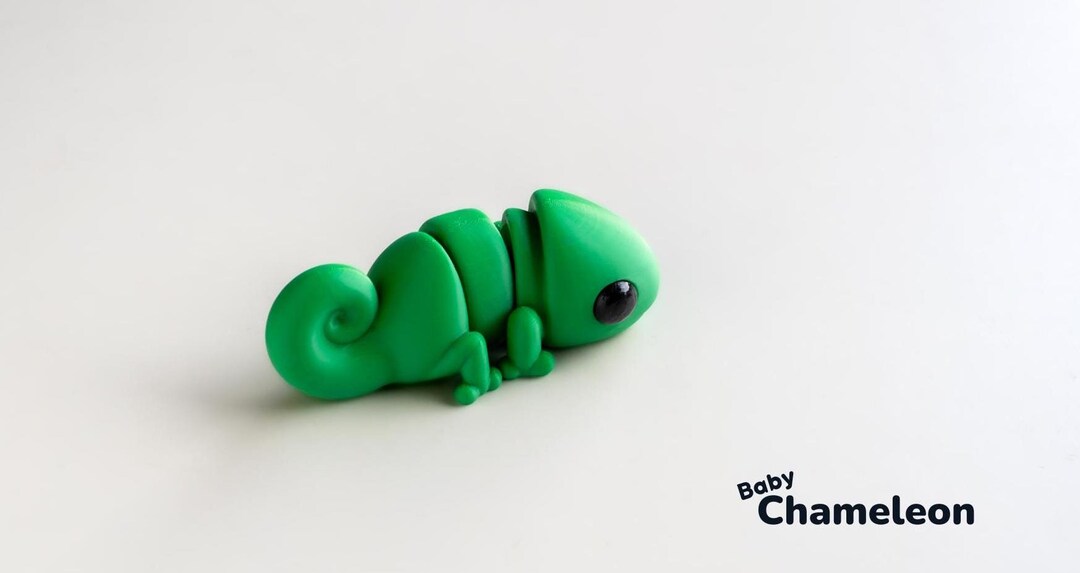 Baby Chameleon 3D Printed - Etsy
