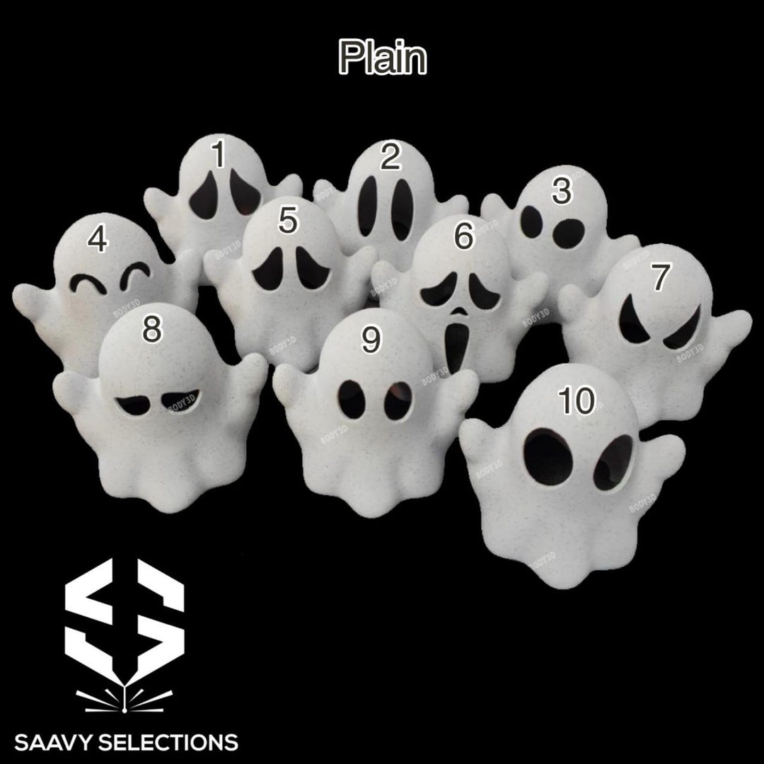 3D Printed Stackable Ghosts - Etsy