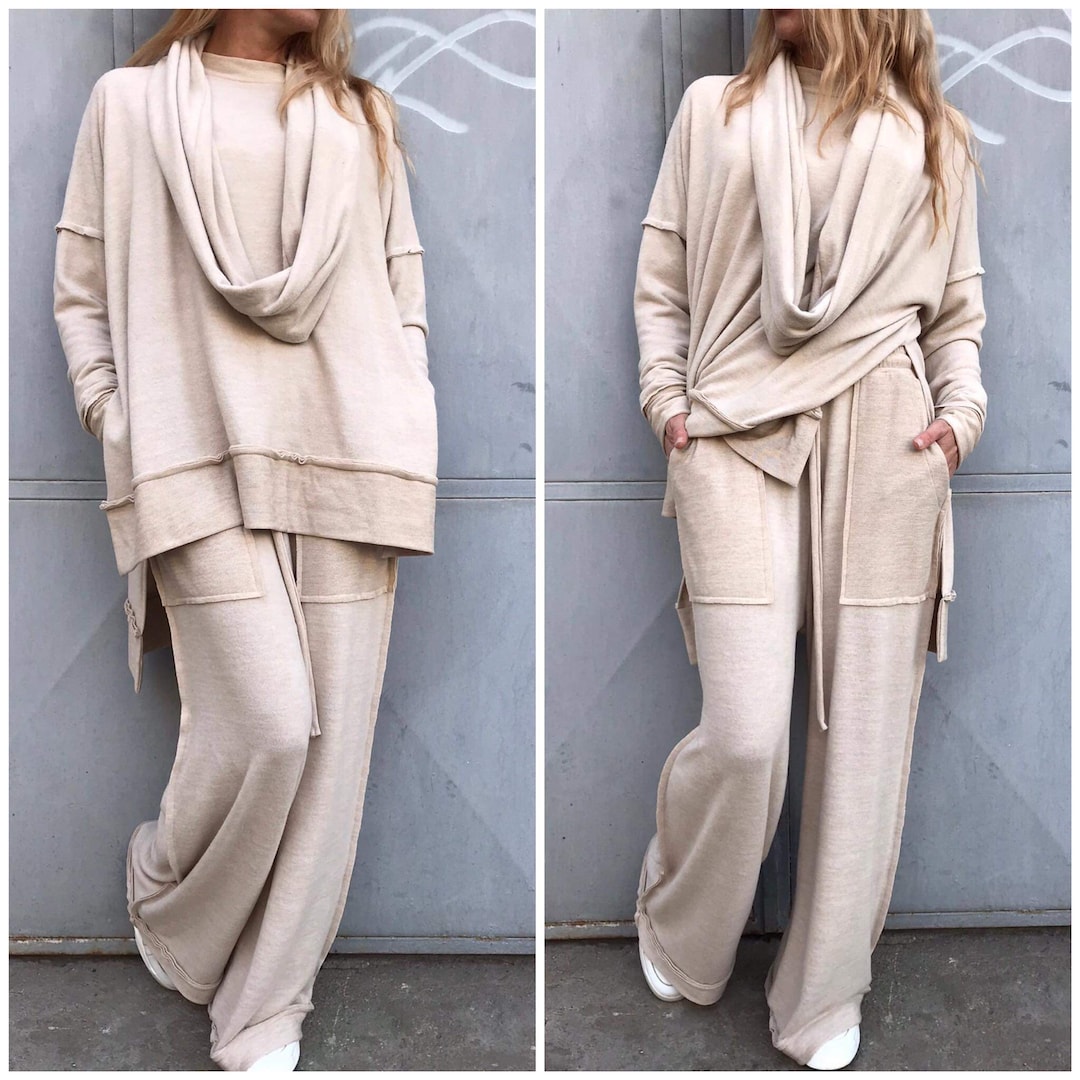 Women Asymmetric Blouse, Knit Blouse, Light Cardigan, Women's Clothing ...