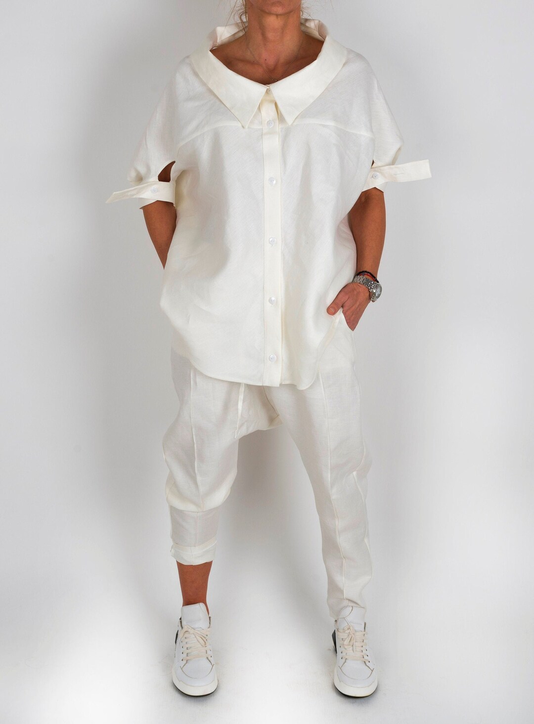 Women Linen Set, Linen Pants, Designer Sports Set, Designer Women's Set ...
