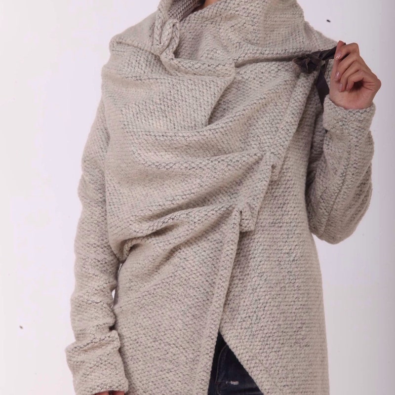 Asymmetric Cardigan - Etsy