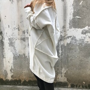 Asymmetric Cashmere Wool Coat - Mid-length Cardigan - Etsy