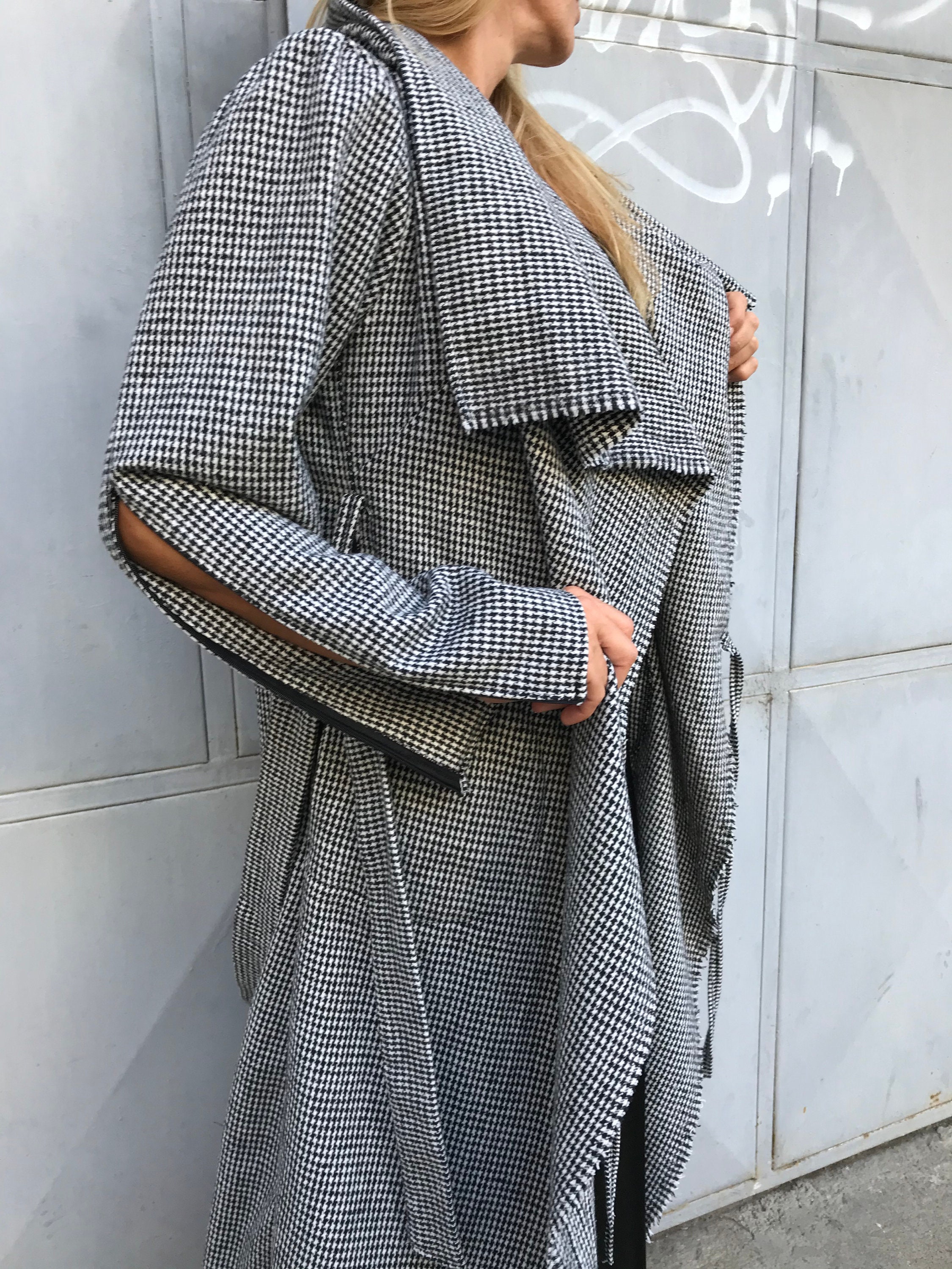 Women Asymmetric Coat Wool Coat Winter Jacket Autumn Coat - Etsy