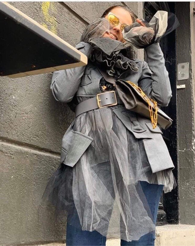 Extravagant Mesh Blazer Women Fashion Blazer Formal Blazer | Etsy