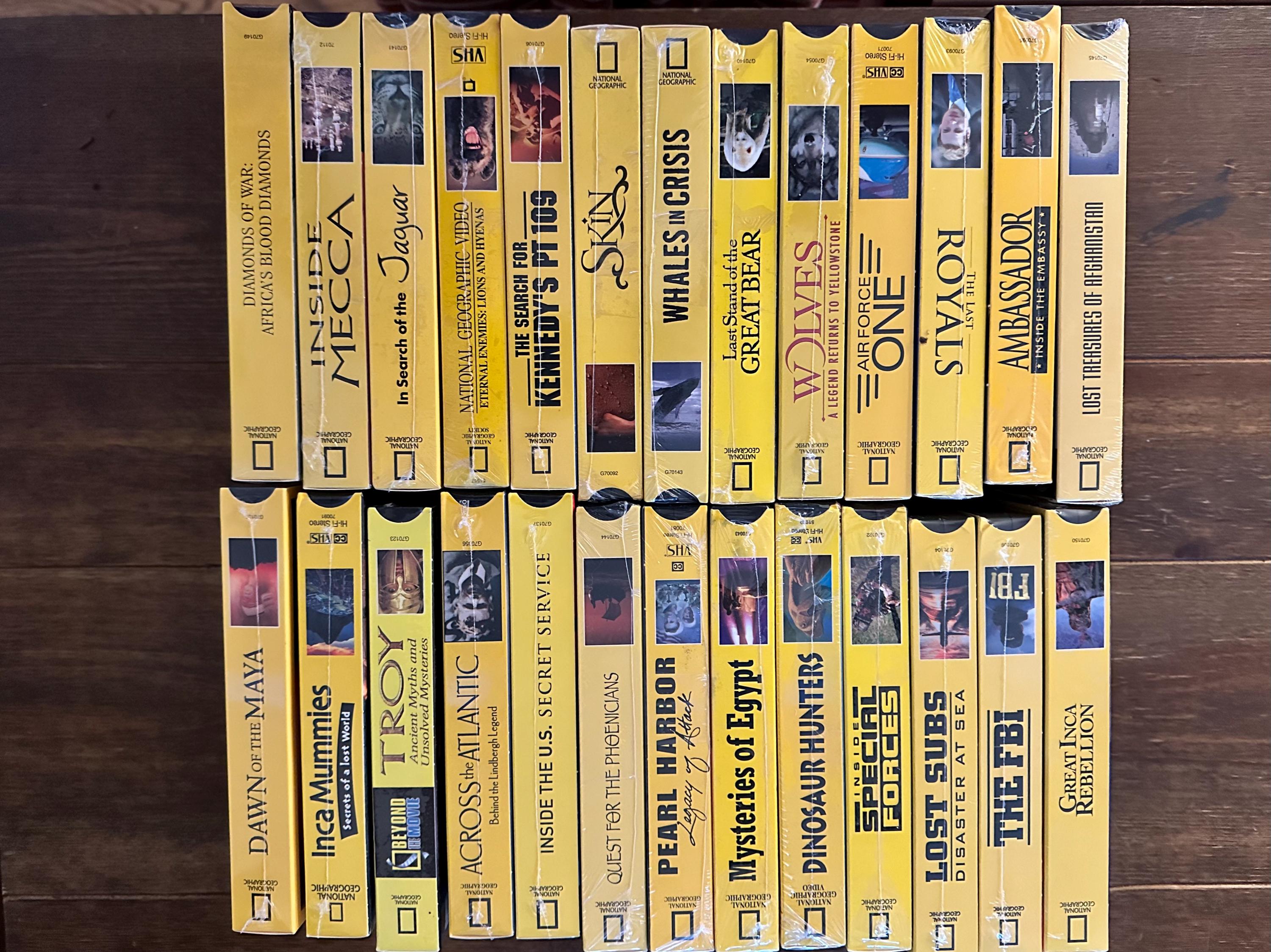 National Geographic VHS Tapes- Lot of 26- SEALED - Etsy