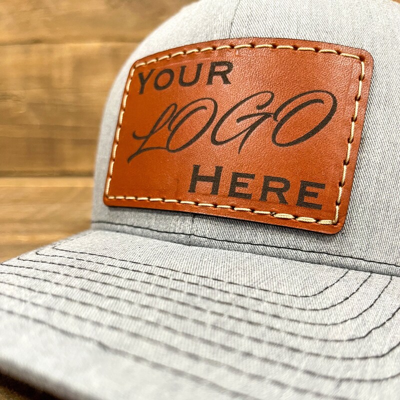 Leather Patch Hat - Etsy