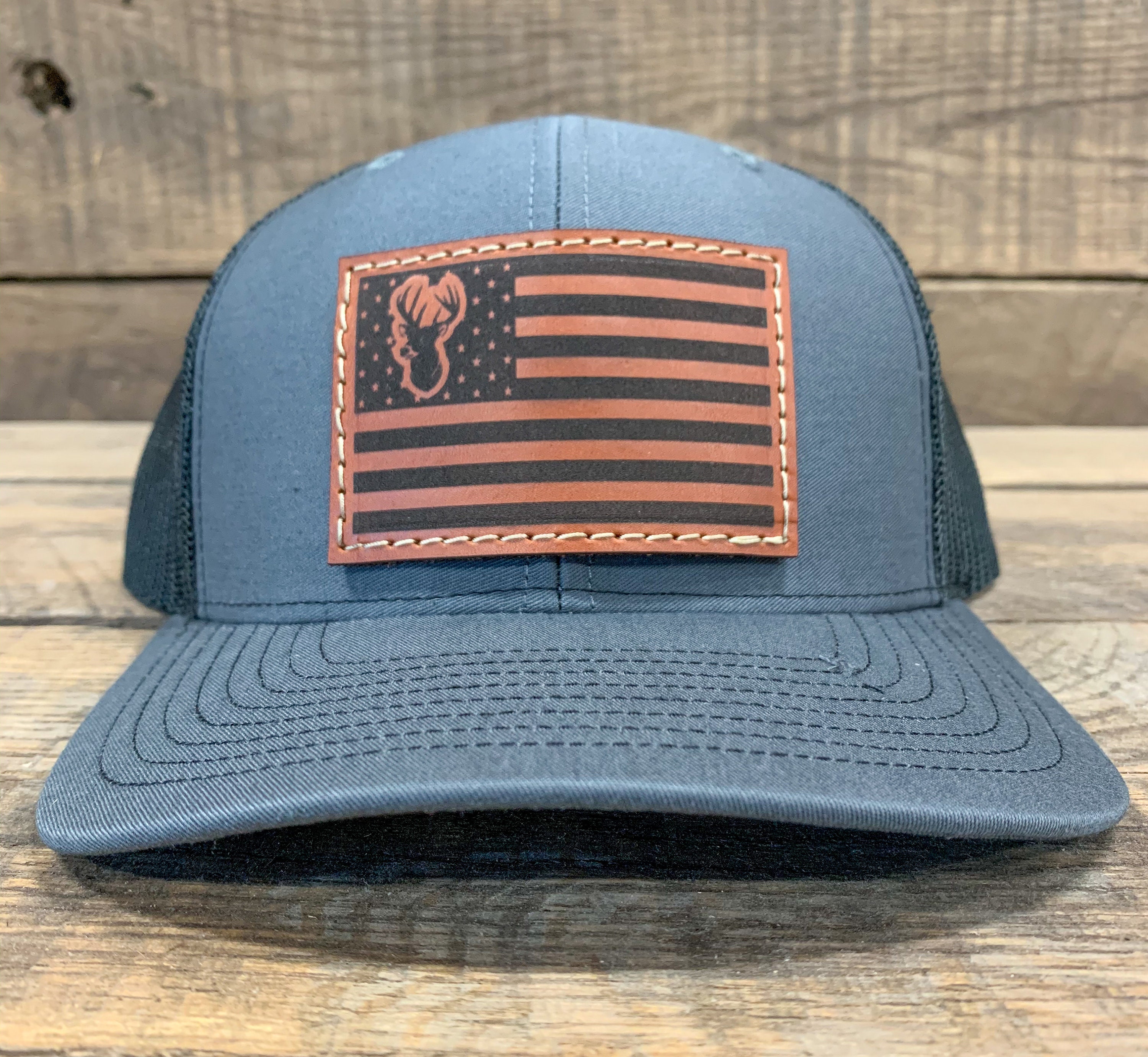 American Deer Hunter Leather Patch Hat - Etsy.de