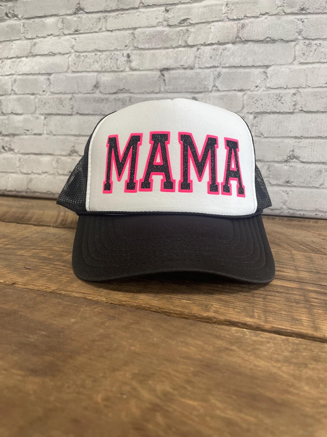 Adult Custom Glitter Puff Outline Hat Adult Custom Trucker Hat Adult ...