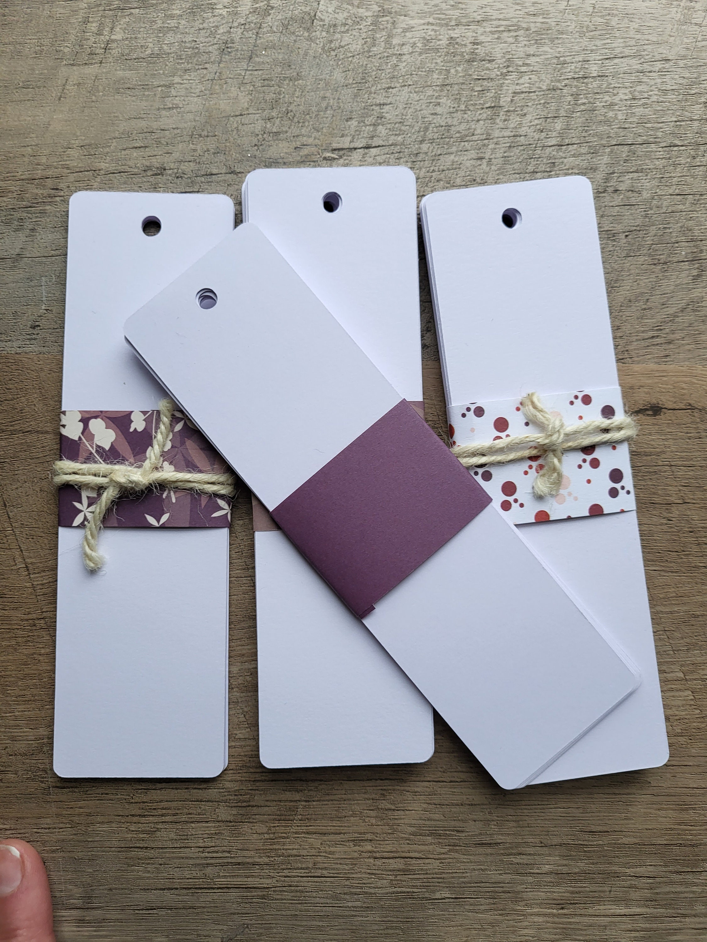 Blank Bookmarks - 2"x7", Heavy-duty 110 Lb. Cardstock, Ready for Your ...