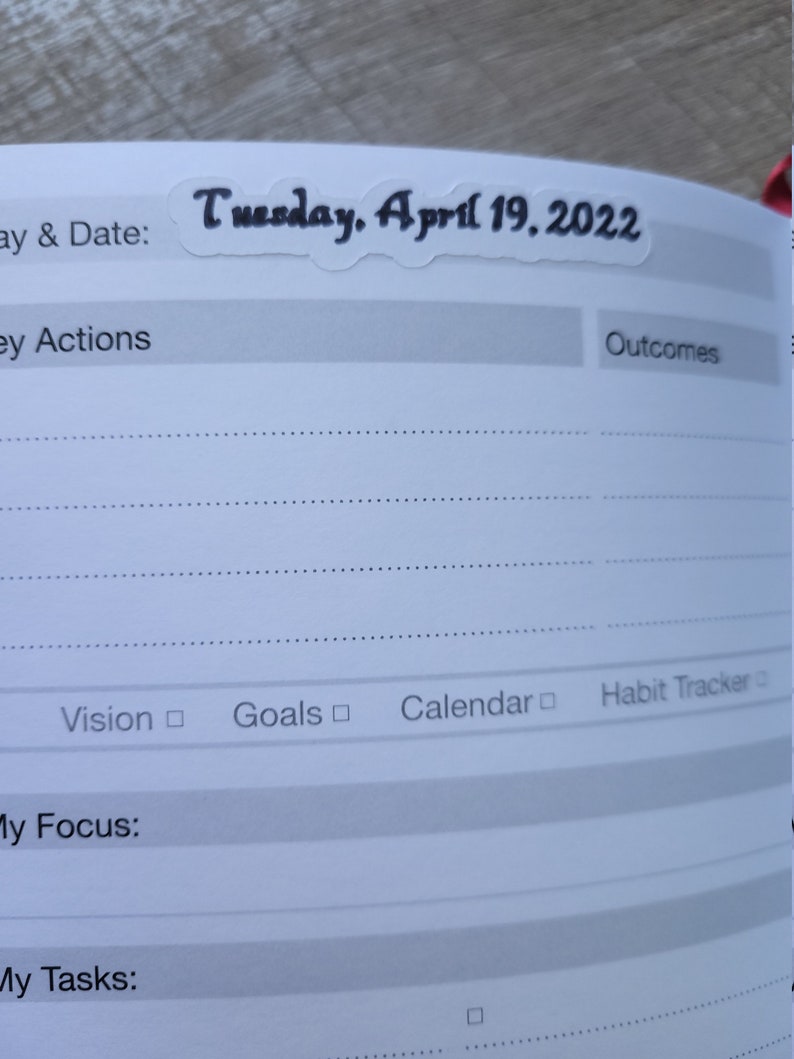 Date Stickers for Planners, Calendars, and Schedules. Day, Month, Date ...