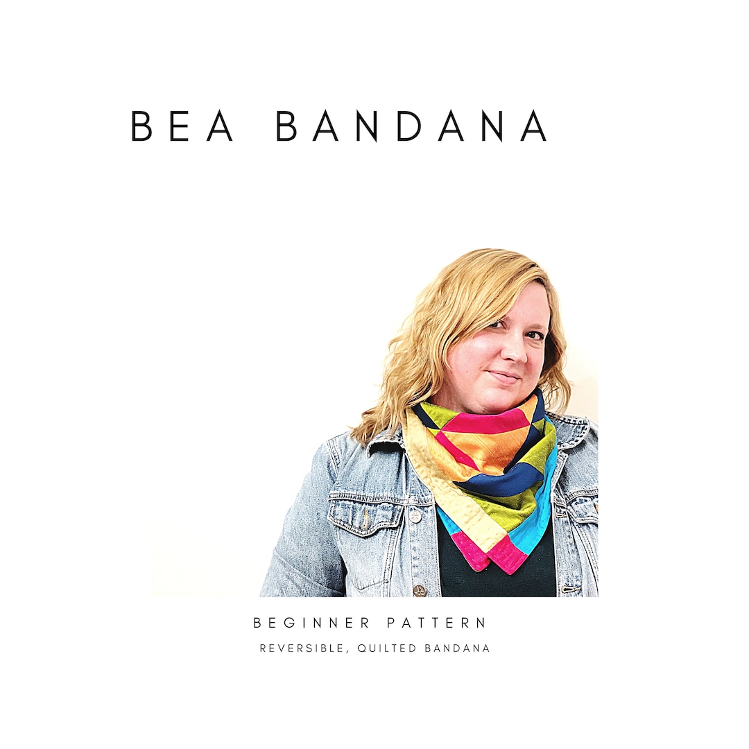 Bea Quilted Bandana Pattern, Sewing Pattern - Etsy