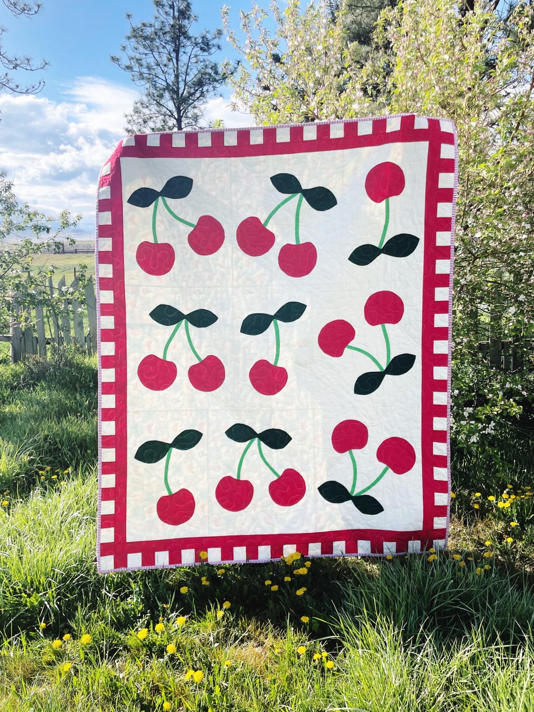 Cherry Delight Modern Quilt Pattern - Etsy