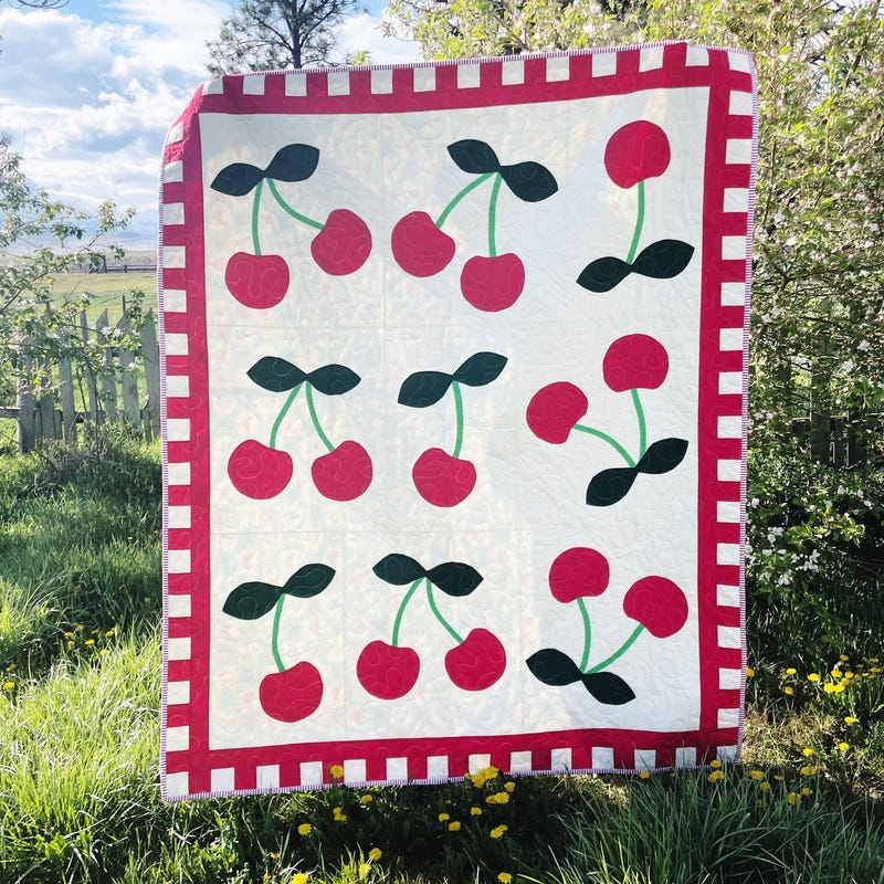 Cherry Applique - Etsy