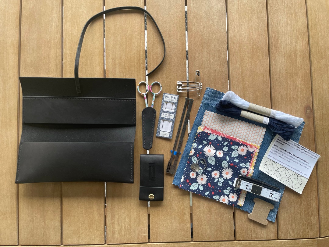 Mending Kit travel Sewing Kit, Visible Mending Kit - Etsy