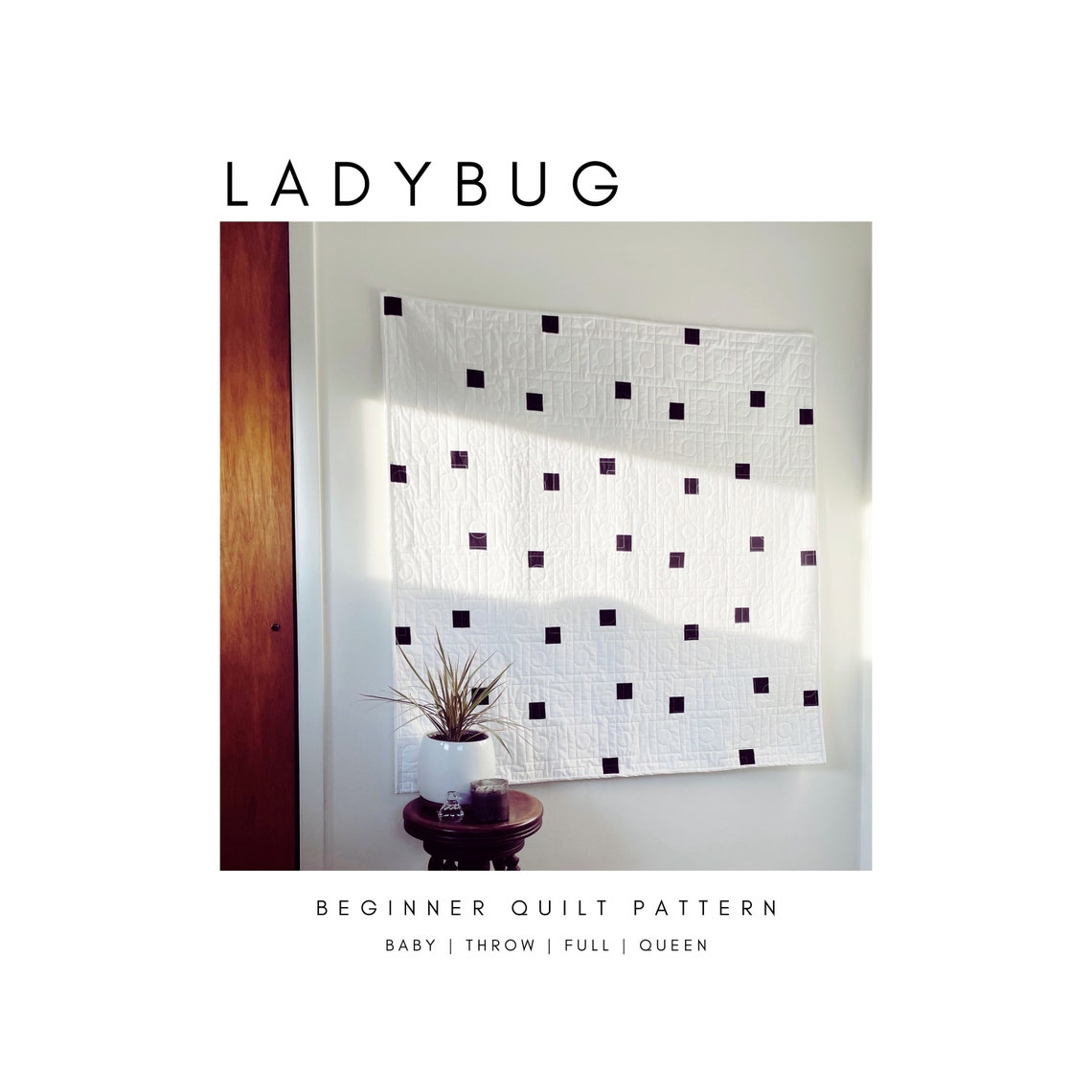 Ladybug Modern Quilt Pattern, Sewing Pattern - Etsy