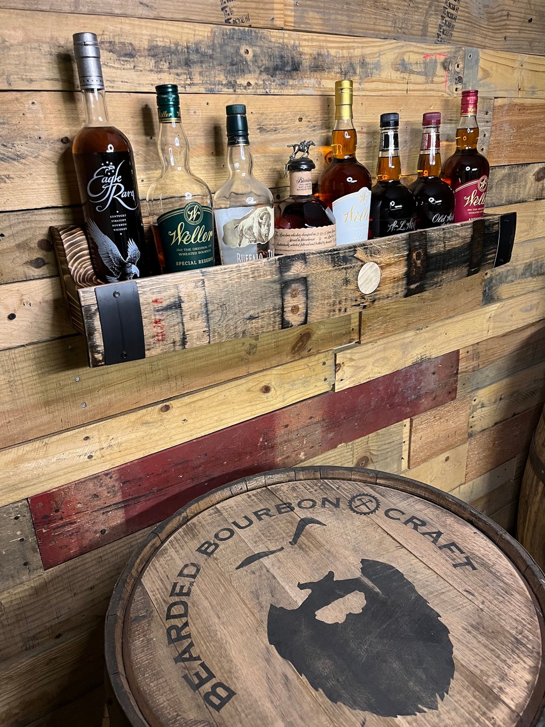 Bourbon Barrel Stave Shelf: Rustic Wall Decor, Unique Bourbon Gift - Etsy