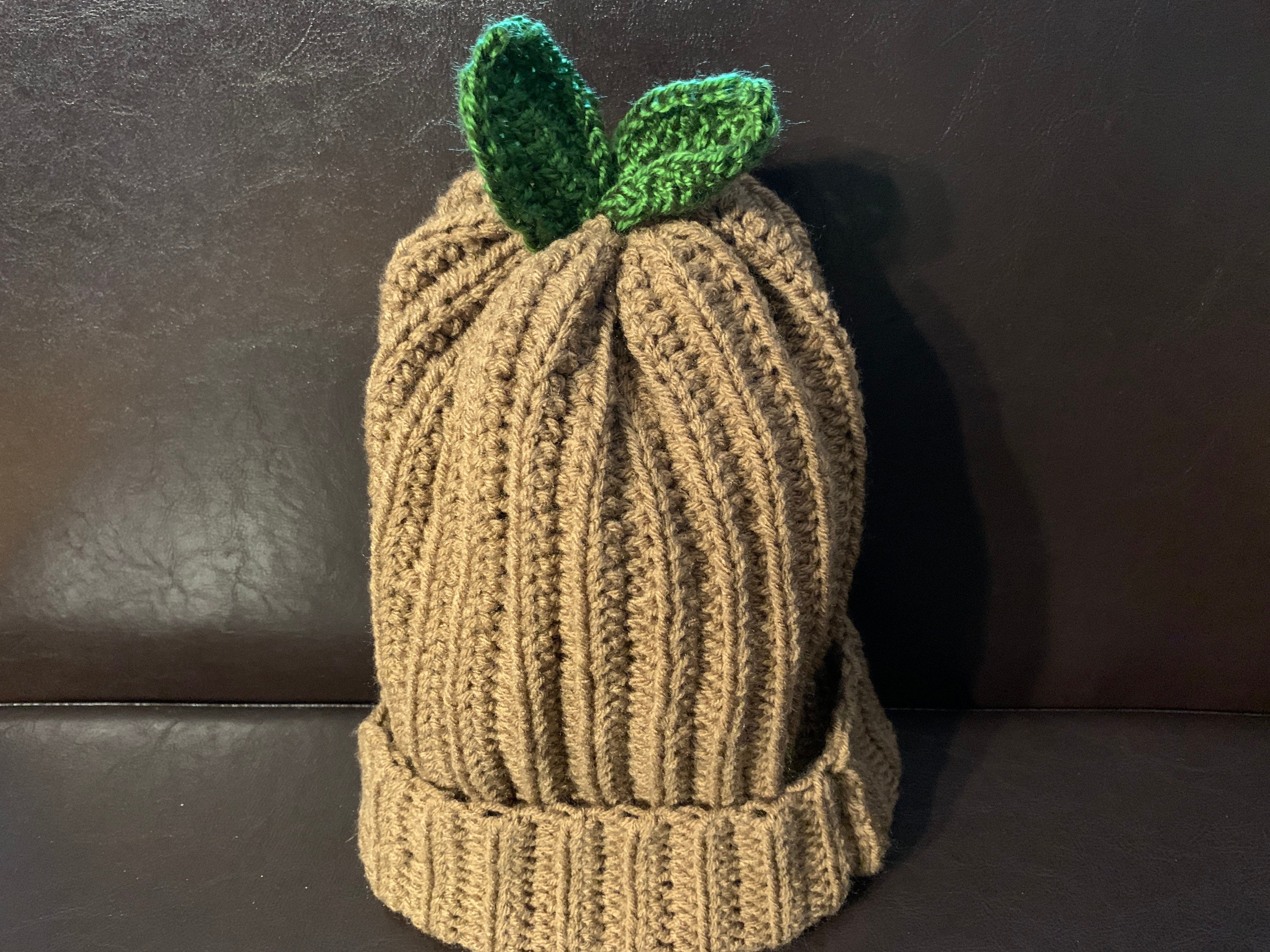 Crocheted Sprout Beanie and Flower Plush - Etsy