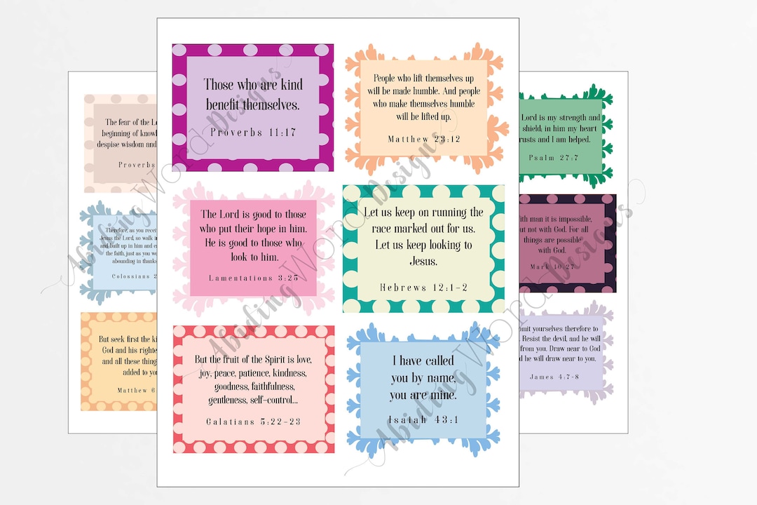 Lunch Box Scripture Notes - Etsy