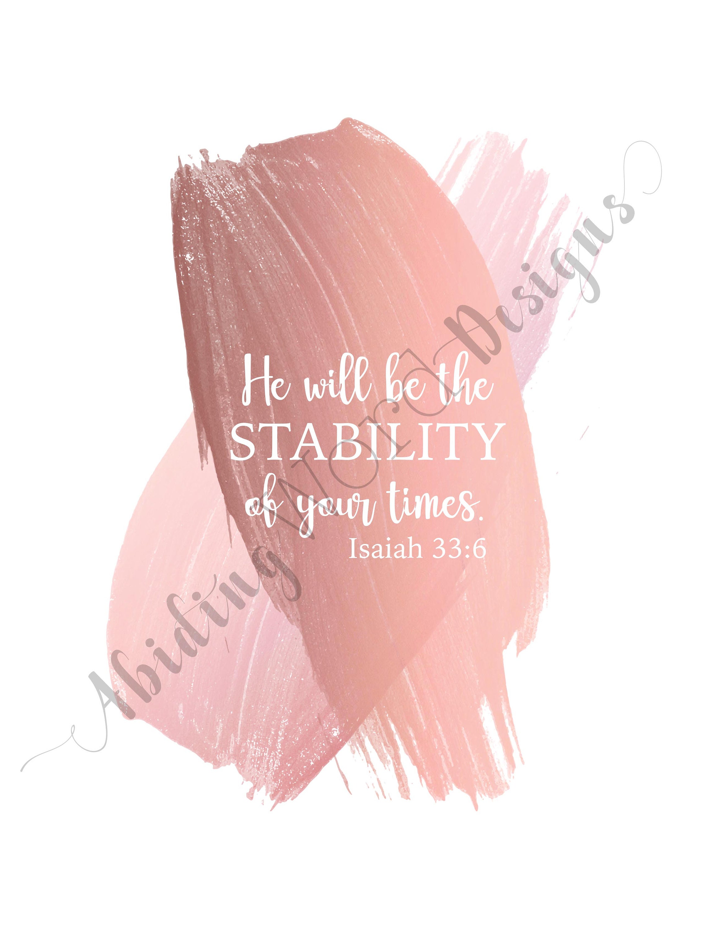 Isaiah 33:6 Scripture Art - Etsy