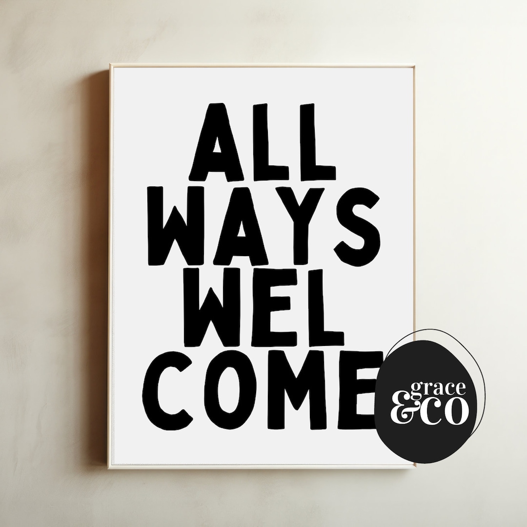 Always Welcome Instant Download Print Grace and Company - Etsy