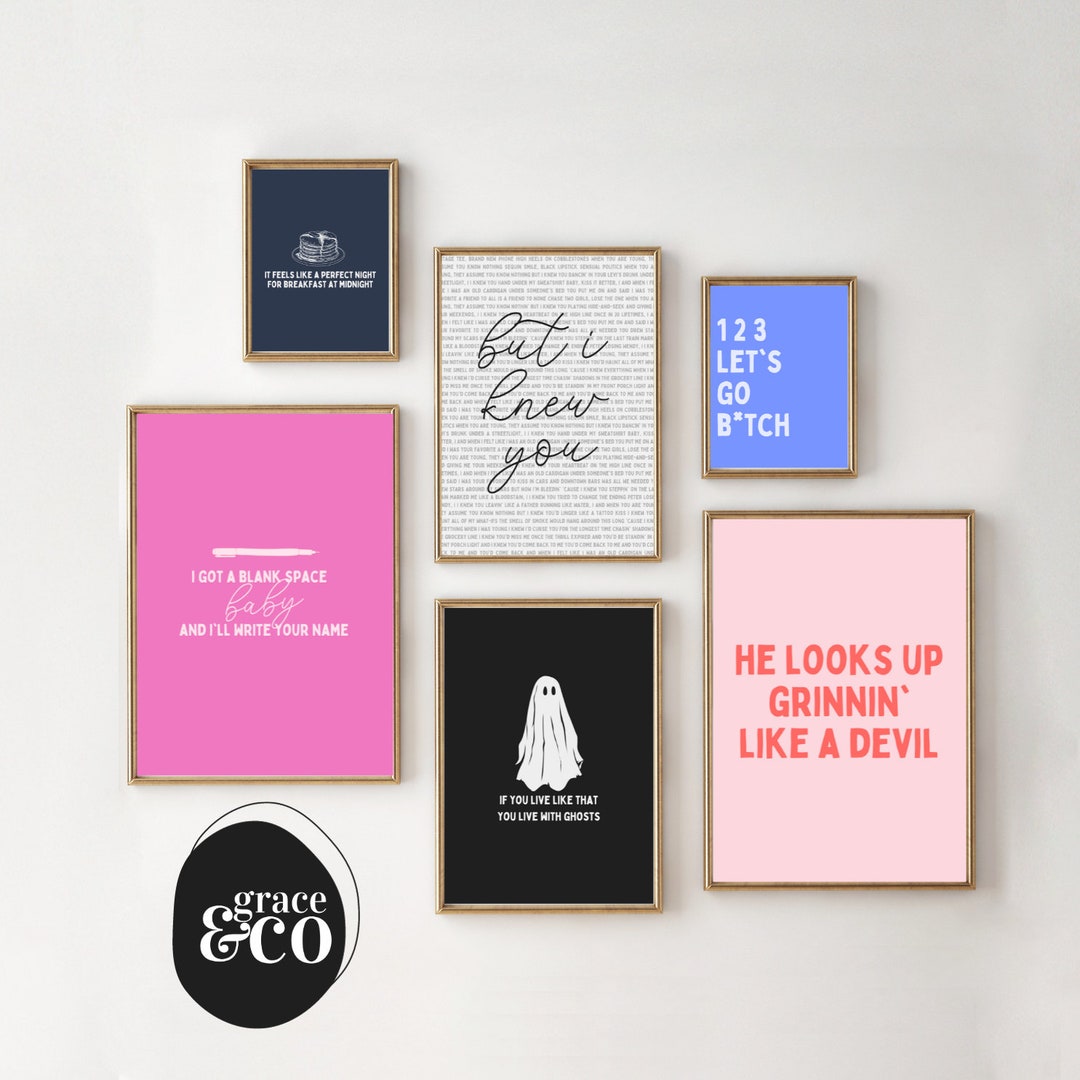 Taylor Swift Eras Tour Inspired Minimalist Instant Download Print ...