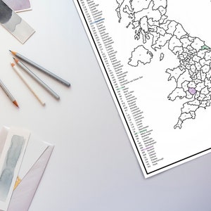 A3 UK Postcode Map Digital Download Printable | Small Business Etsy ...