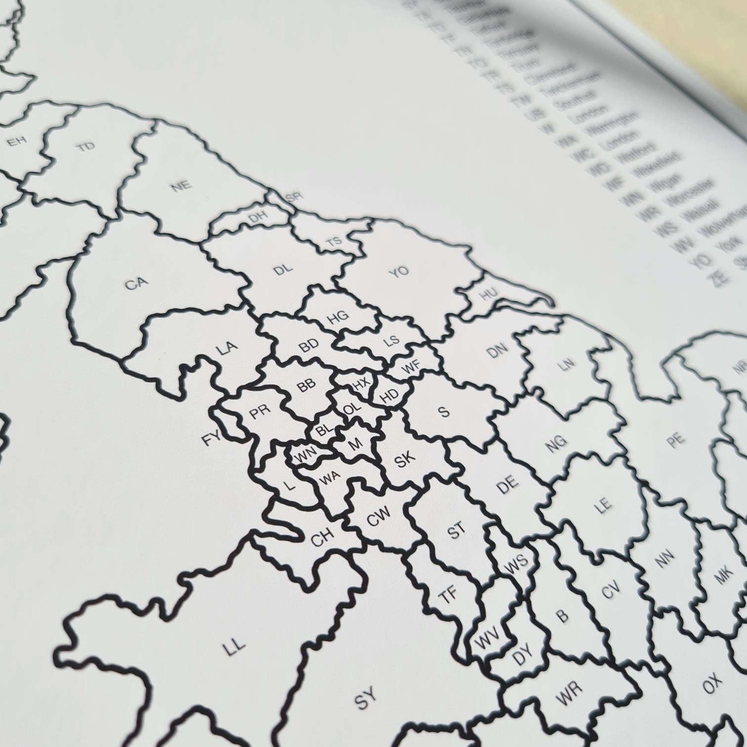 A3 UK Postcode Sales Map Print Small Business Order Tracker - Etsy UK