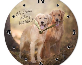 Golden Retriever Clock - Etsy