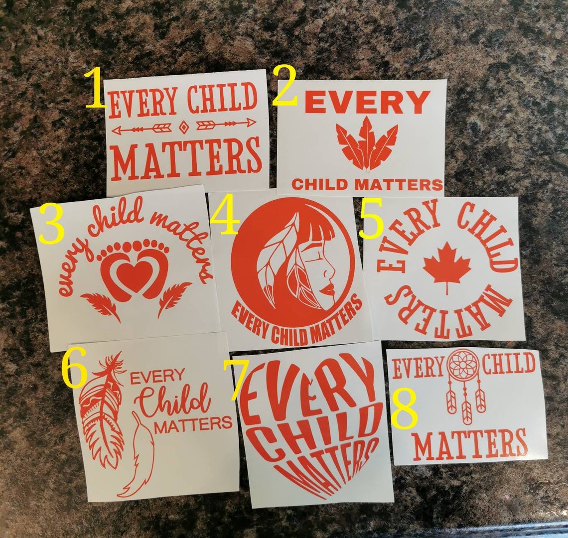Every Child Matters Decals. Indigenous Support. Car Decal. - Etsy