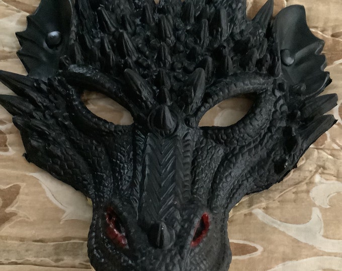 Black Dragon Mask - Etsy