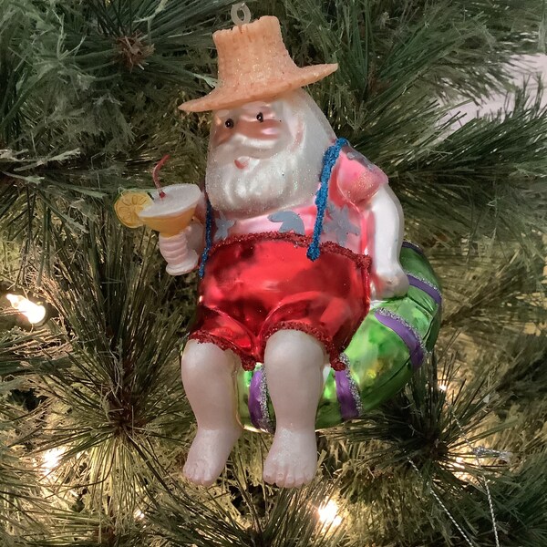 Tropical Santa - Etsy