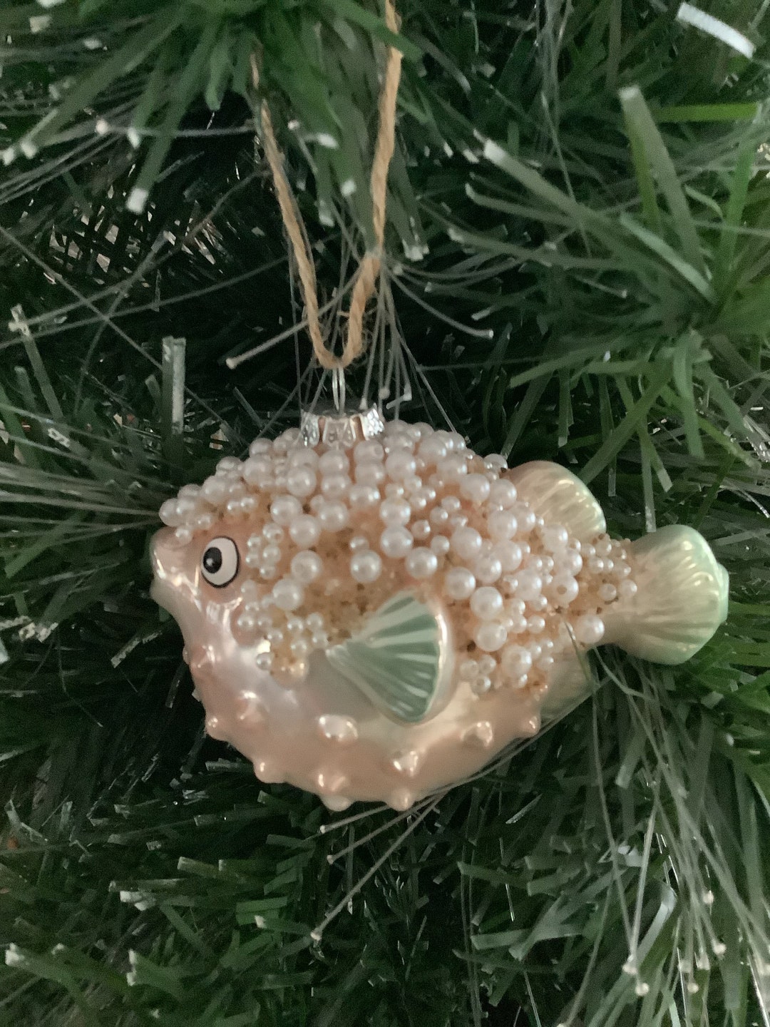 Pink Glass Puffer Fish - Etsy