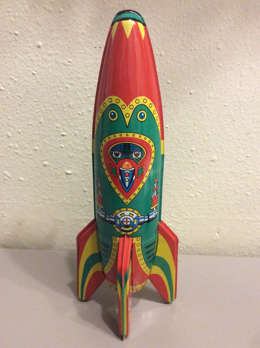 Vintage-style Rocket Ship Toy - Etsy