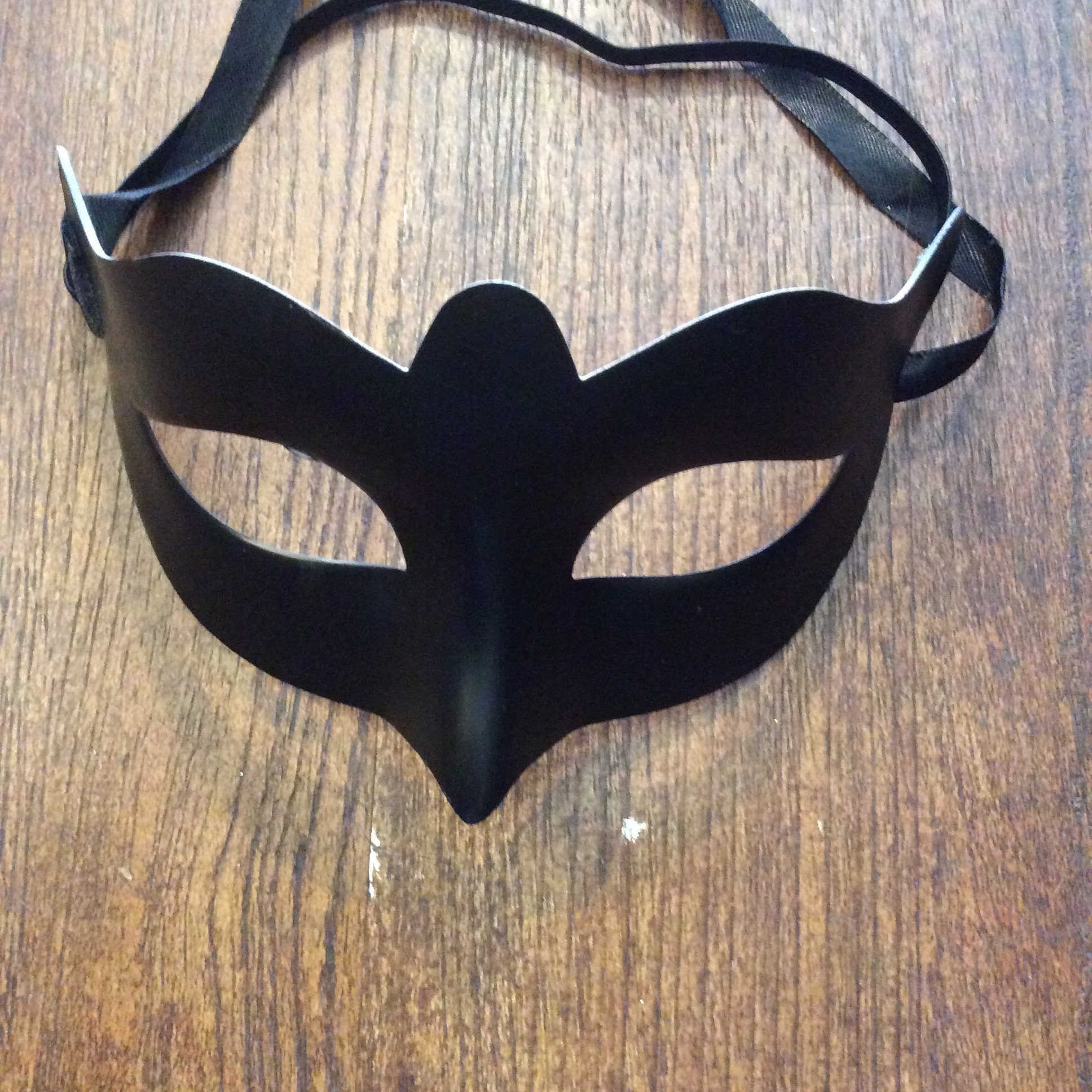 Simple Elegant Black Matte Mask | Etsy