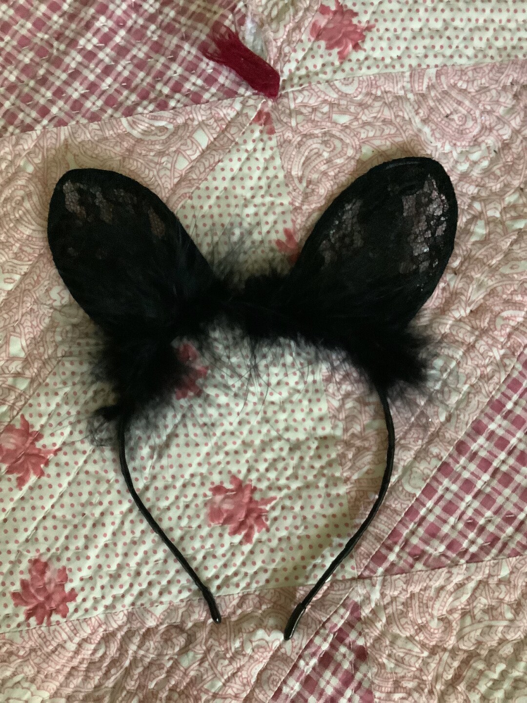 Black Lace Cat Ears - Etsy