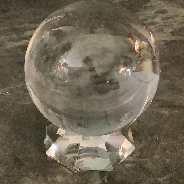 Clear Glass Ball - Etsy