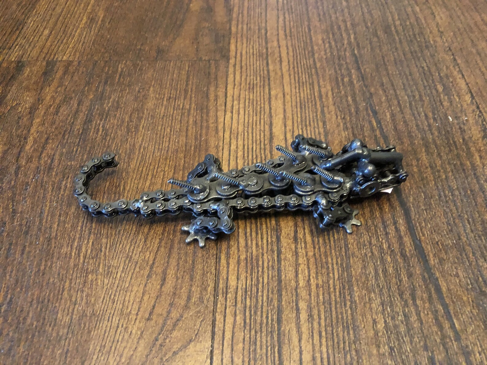 Small Alligator Metal Animal Gear Sculpture - Etsy