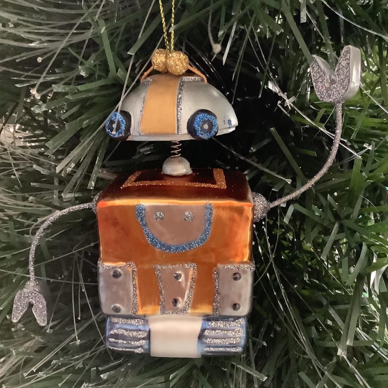 Robot Ornament - Etsy